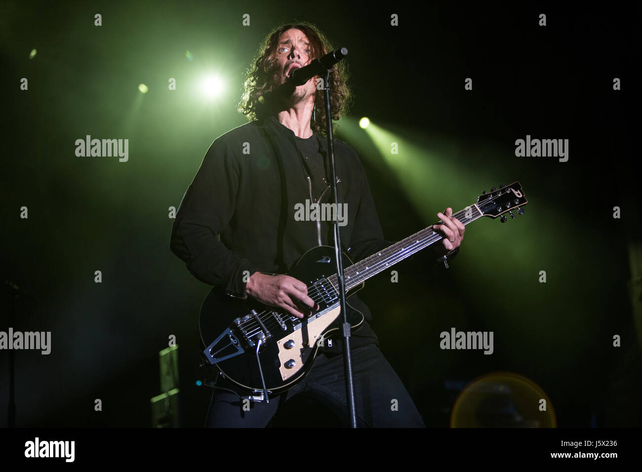 Chris Cornell performs with Soundgarden in Kitchener, Ontario, Canada ...