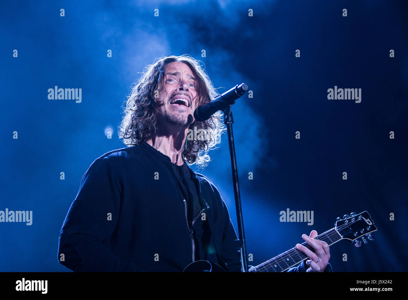 Chris Cornell performs with Soundgarden in Kitchener, Ontario, Canada ...