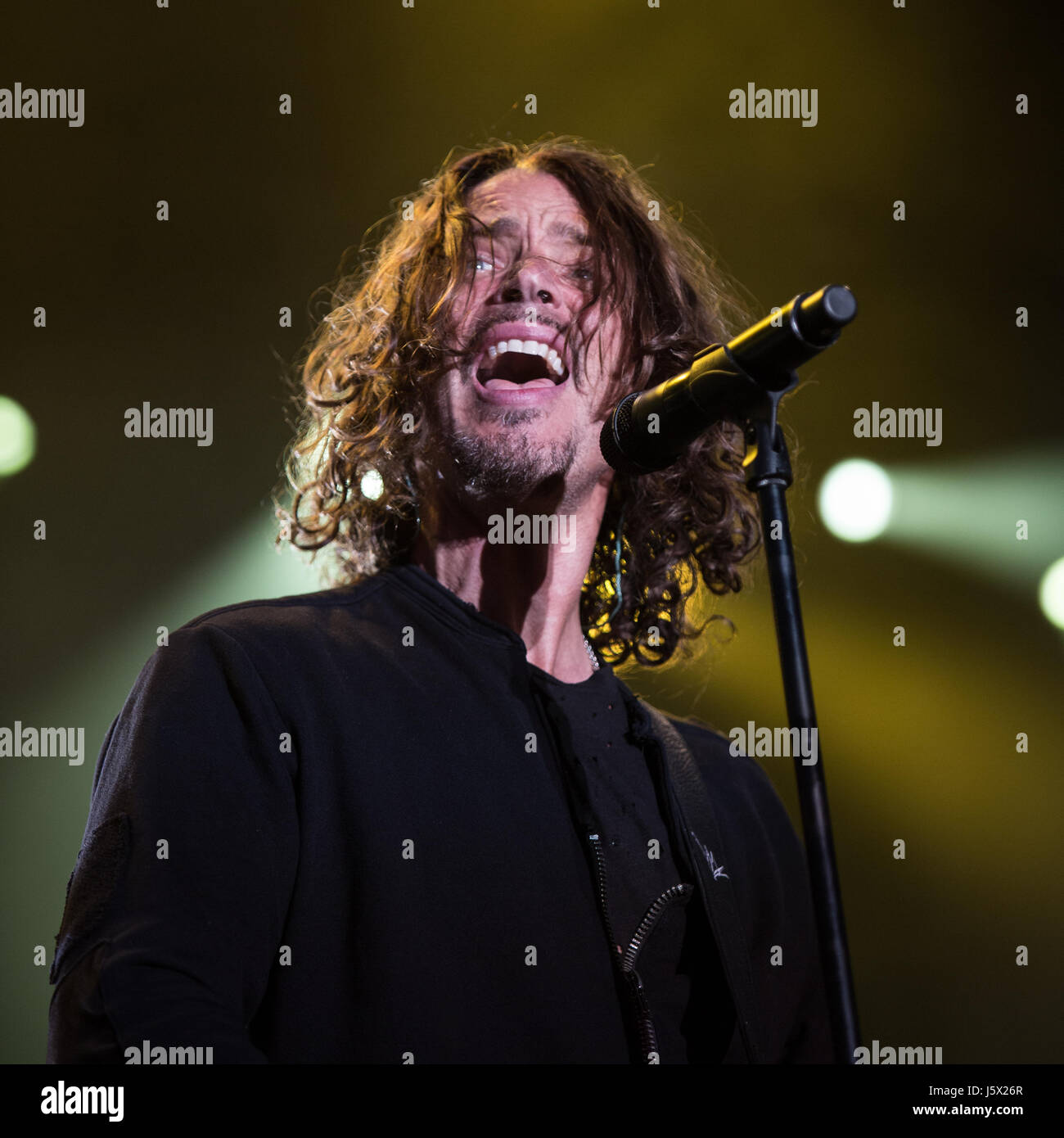 Chris Cornell performs with Soundgarden in Kitchener, Ontario, Canada ...