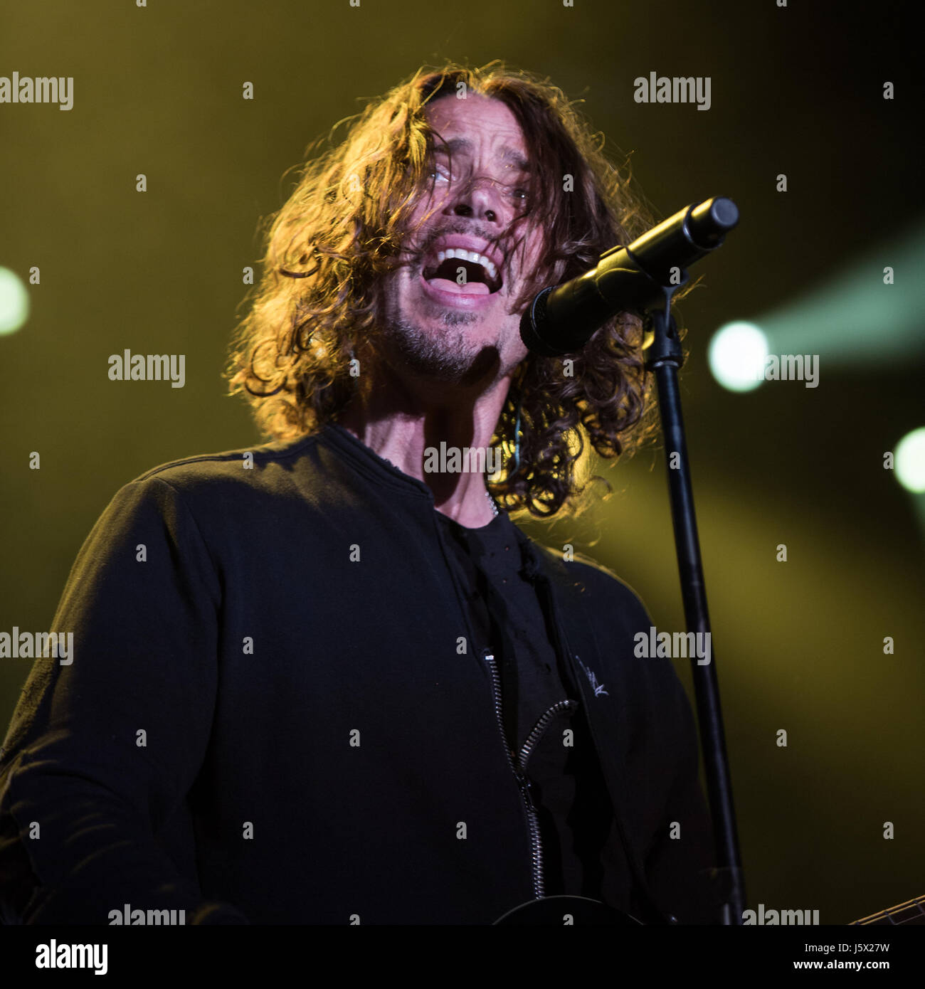 Chris Cornell performs with Soundgarden in Kitchener, Ontario, Canada ...