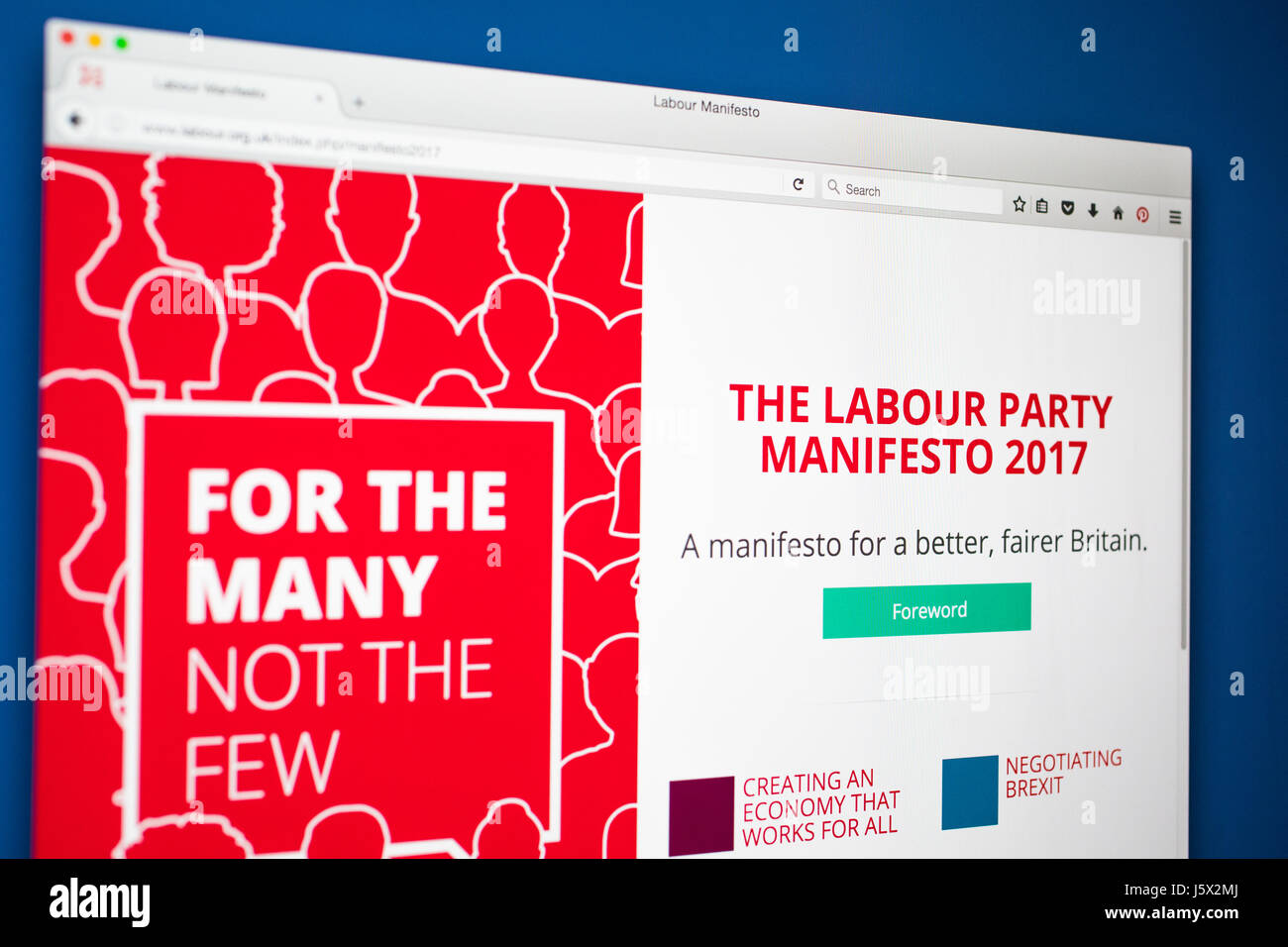 Labour Manifesto Stock Photos & Labour Manifesto Stock Images - Alamy