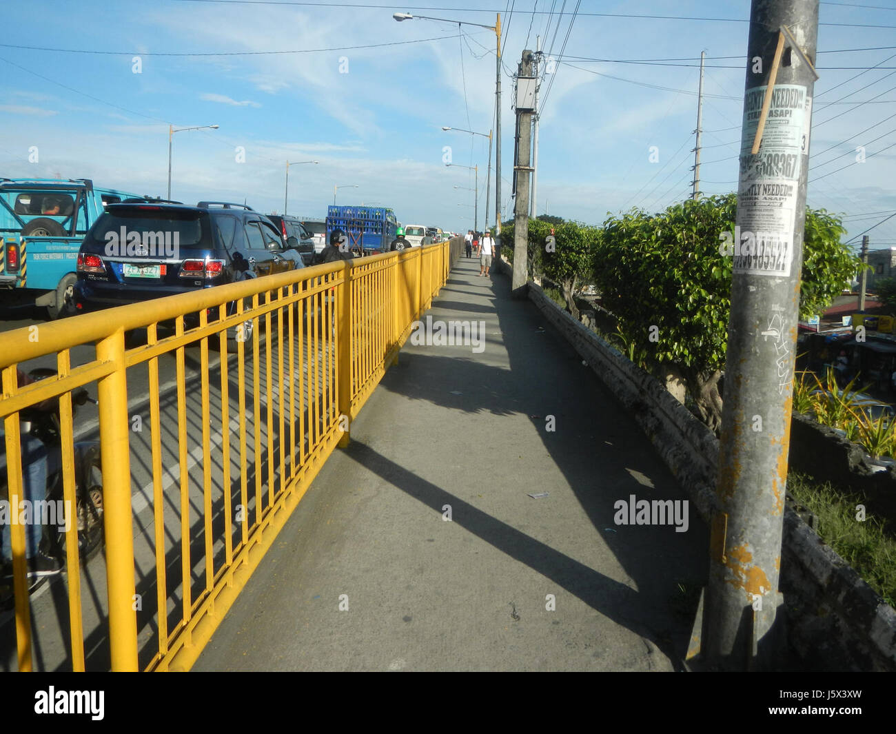 This image shows the footbridges along Ortigas Avenue Extension in ...