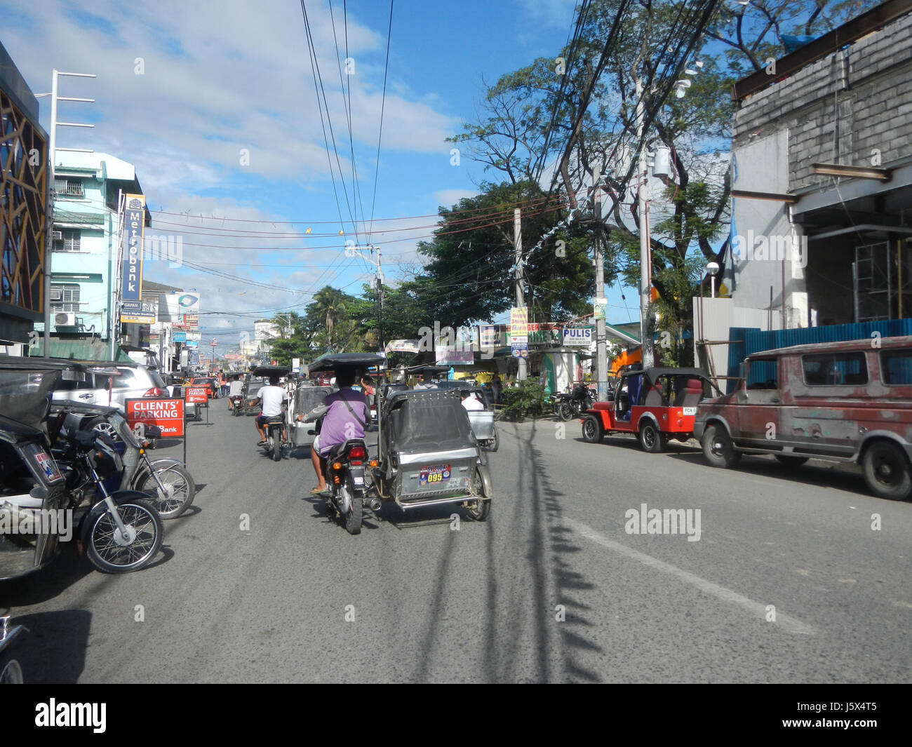 This map represents the layout of key streets in Gapan City, including ...