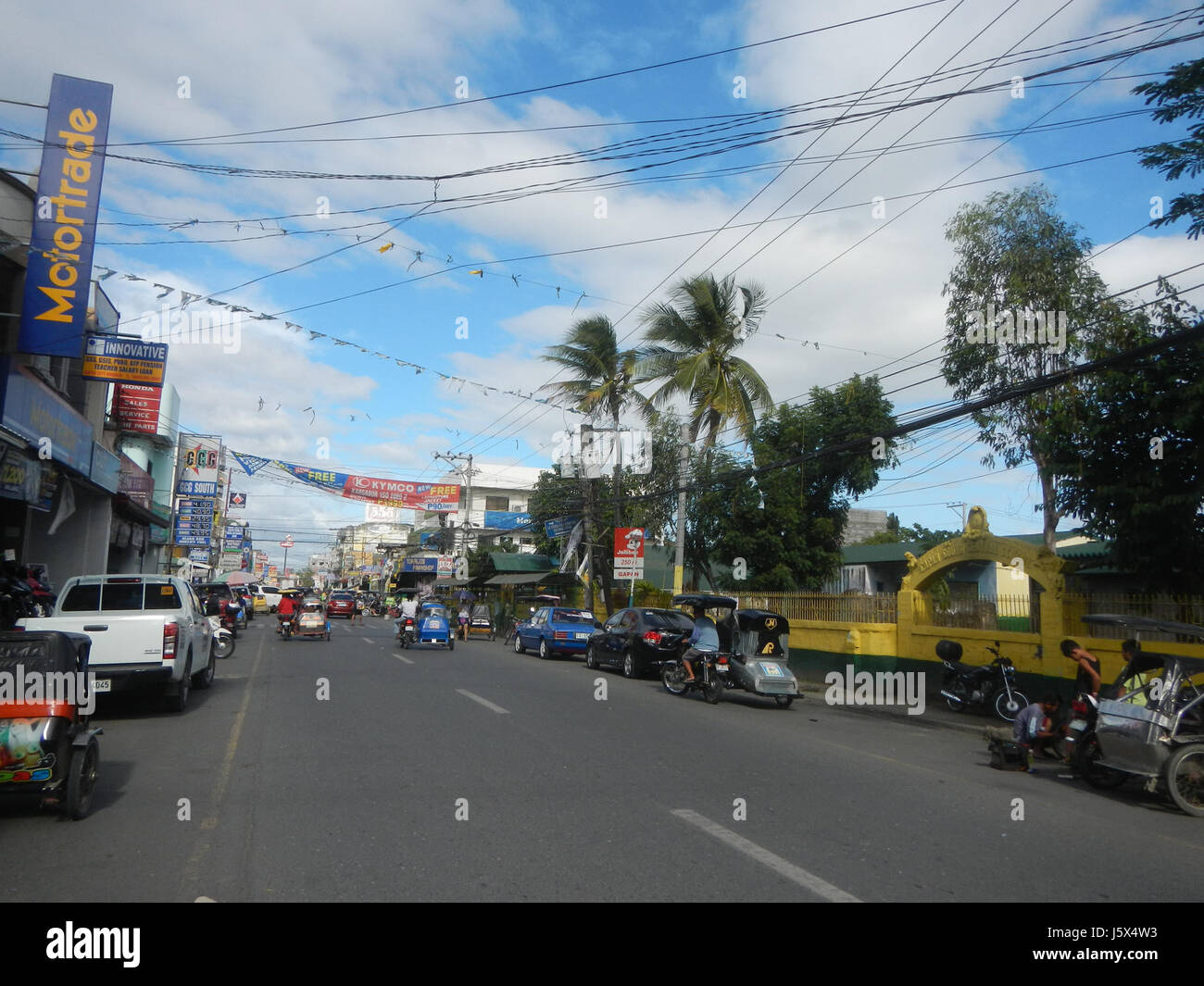 This map highlights the key streets in Gapan City Proper, including ...