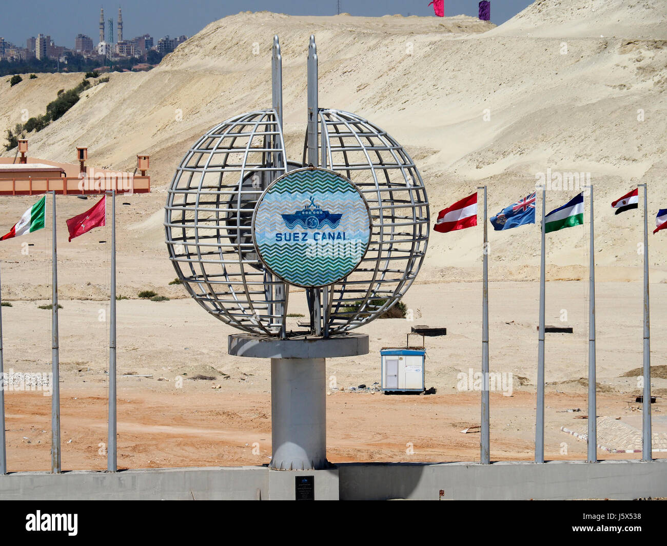 Suez Canal Defence Monument At Ismailia Egypt Editorial Suez Canal: