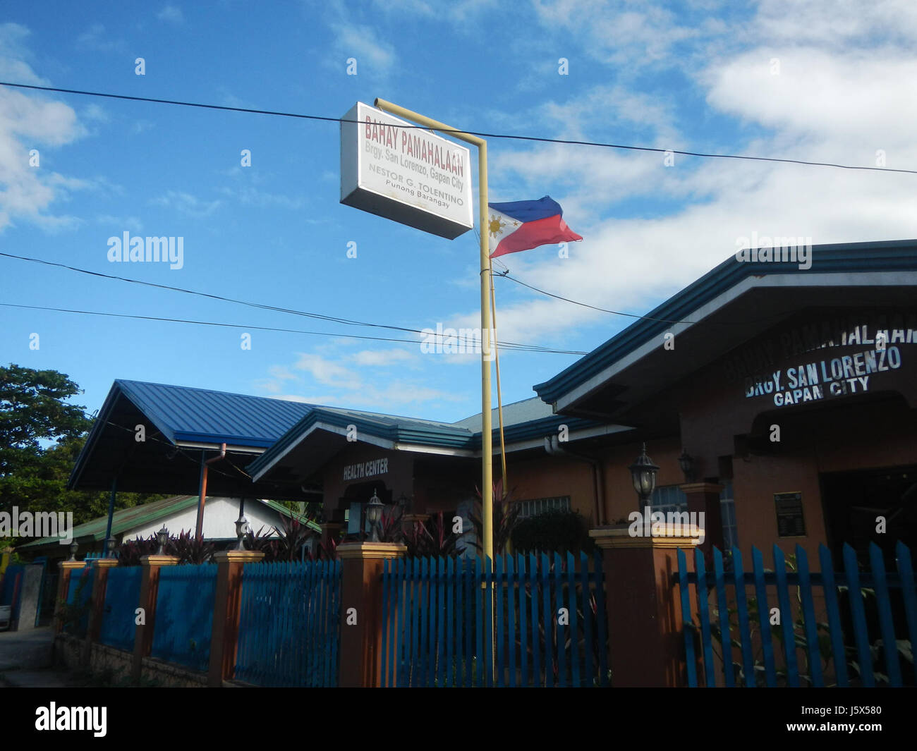 This image shows the streets of Barangay San Lorenzo in Gapan City ...