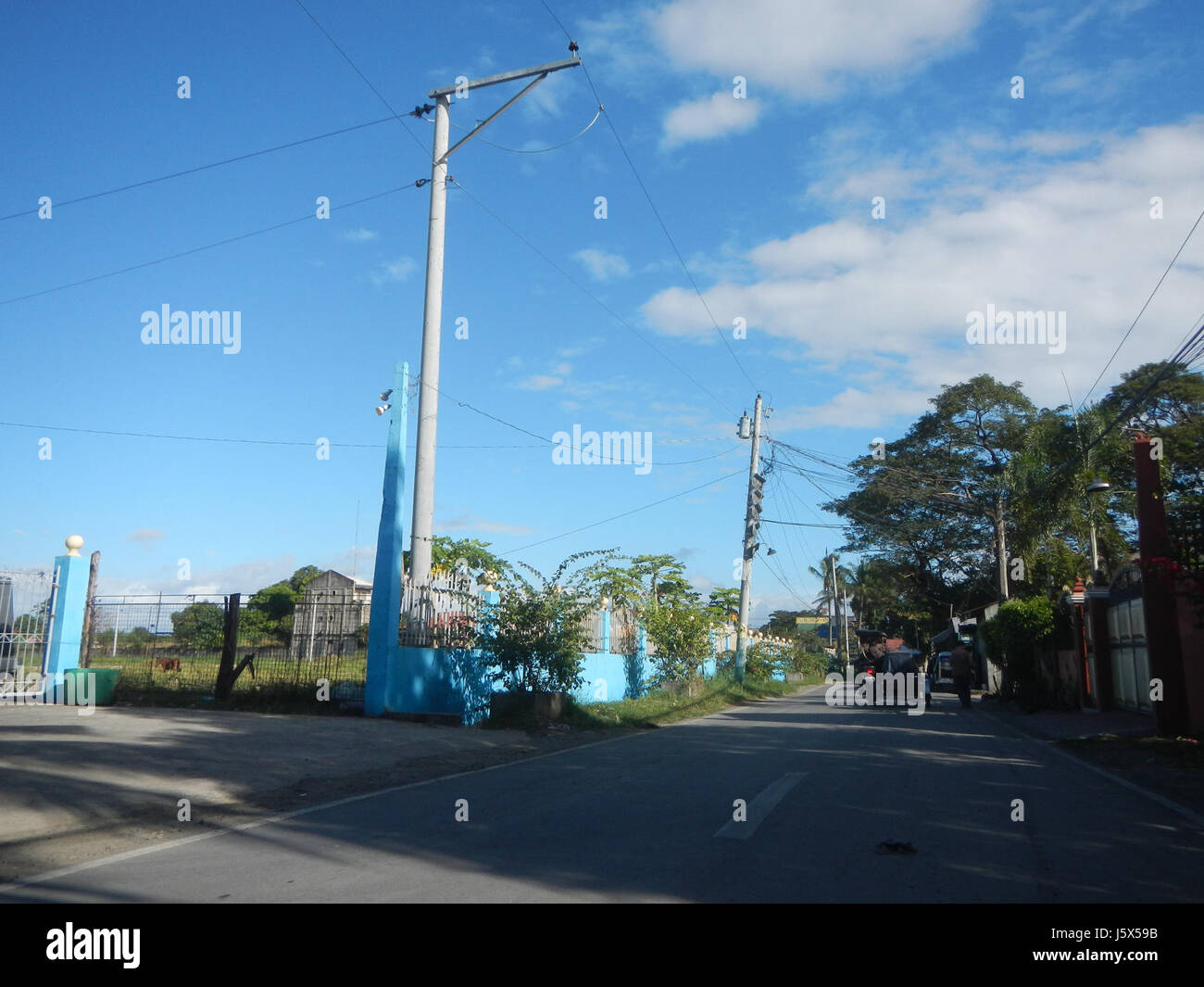 This map highlights the road network and key streets in Barangays San ...