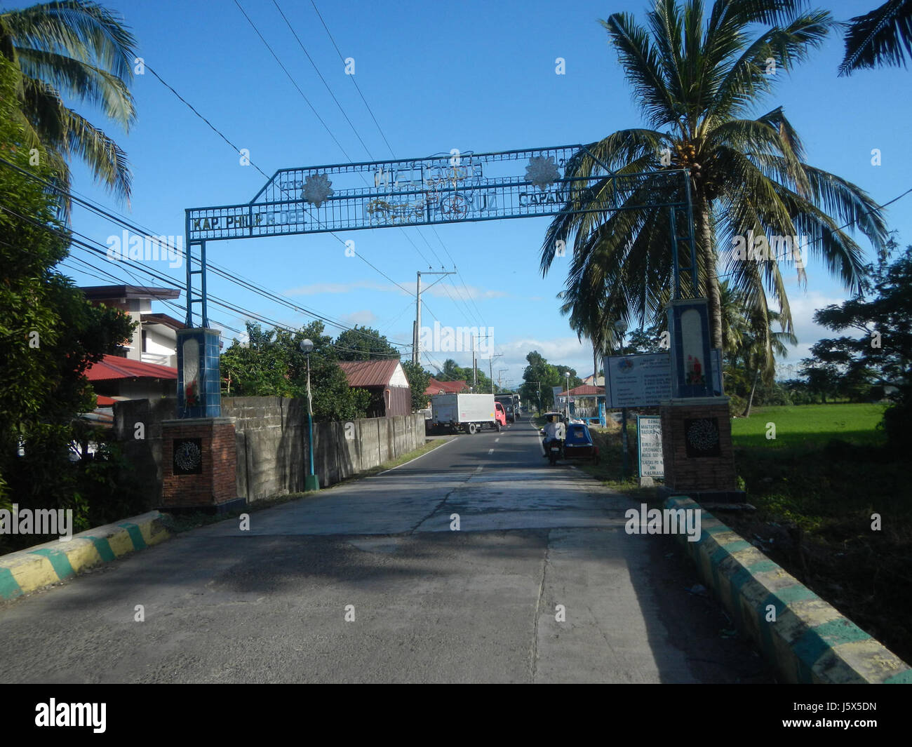 Photograph of roads and halls in Barangay Mangino, Santa Cruz ...