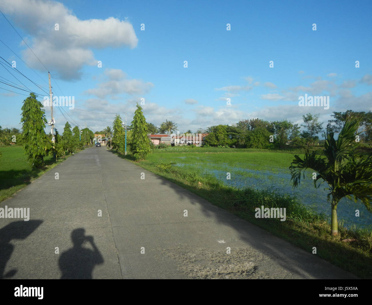 This image depicts Balante Boulevard in Gapan City, located in the ...