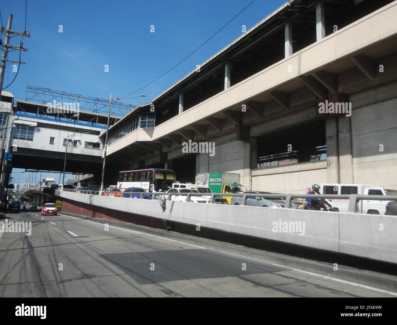 0031 Quezon Avenue MRT Stations Eton Centris EDSA road 01 Stock Photo ...