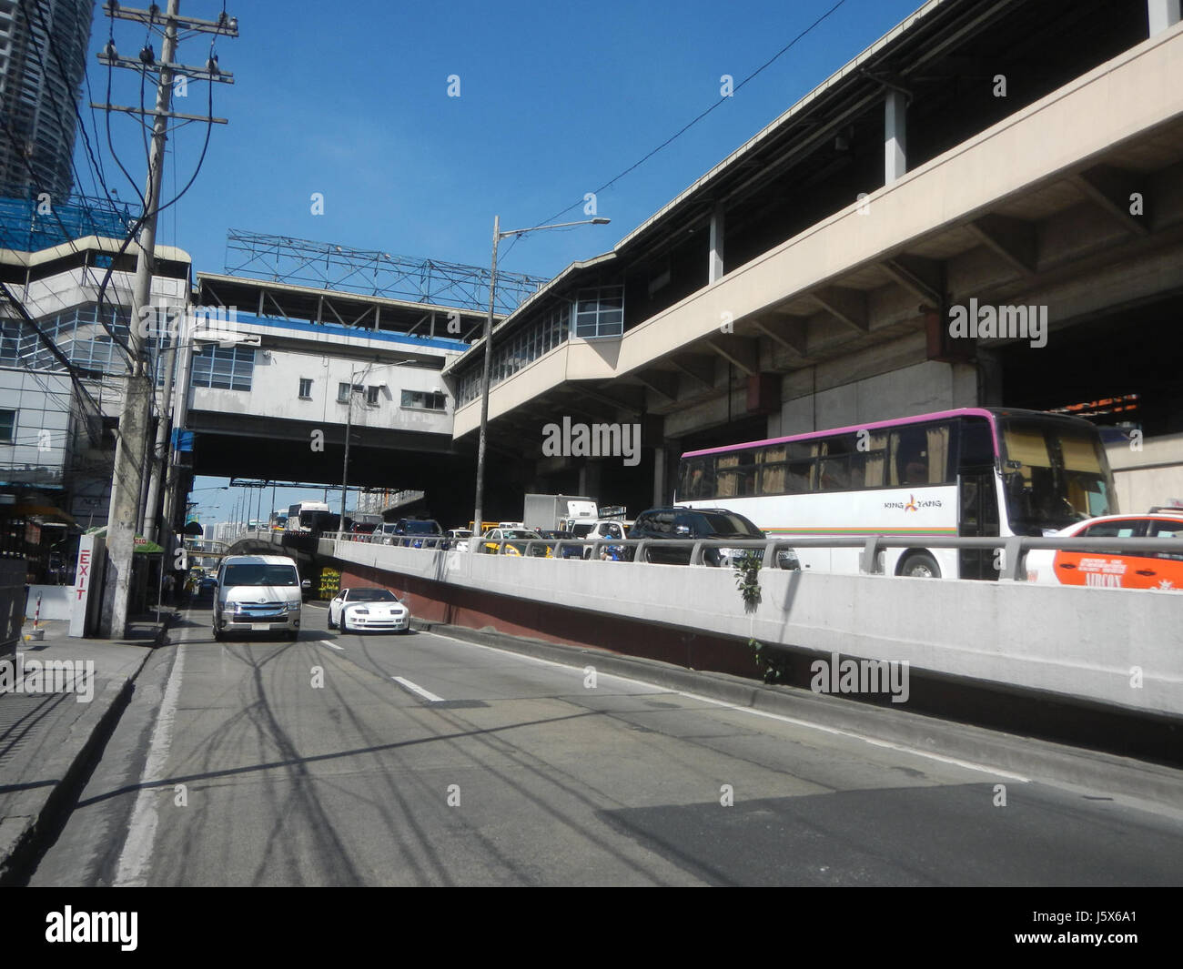 0031 Quezon Avenue MRT Stations Eton Centris EDSA road 05 Stock Photo ...