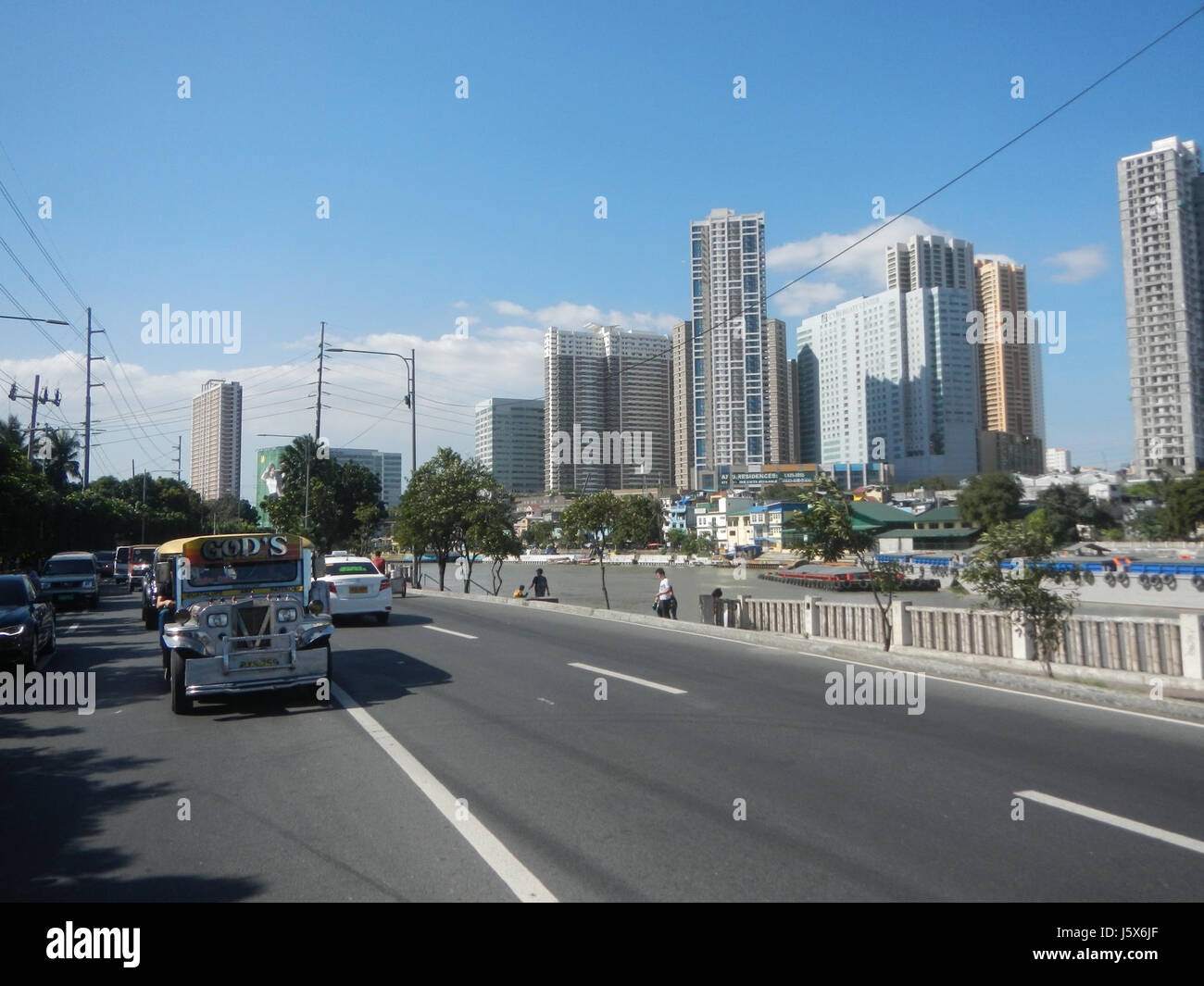 This image represents the Pasig River Park and the surrounding area in ...