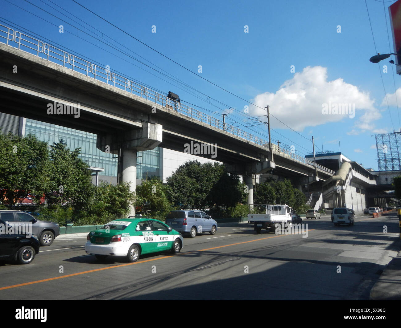 This image features the North Avenue MRT Station located along EDSA in ...