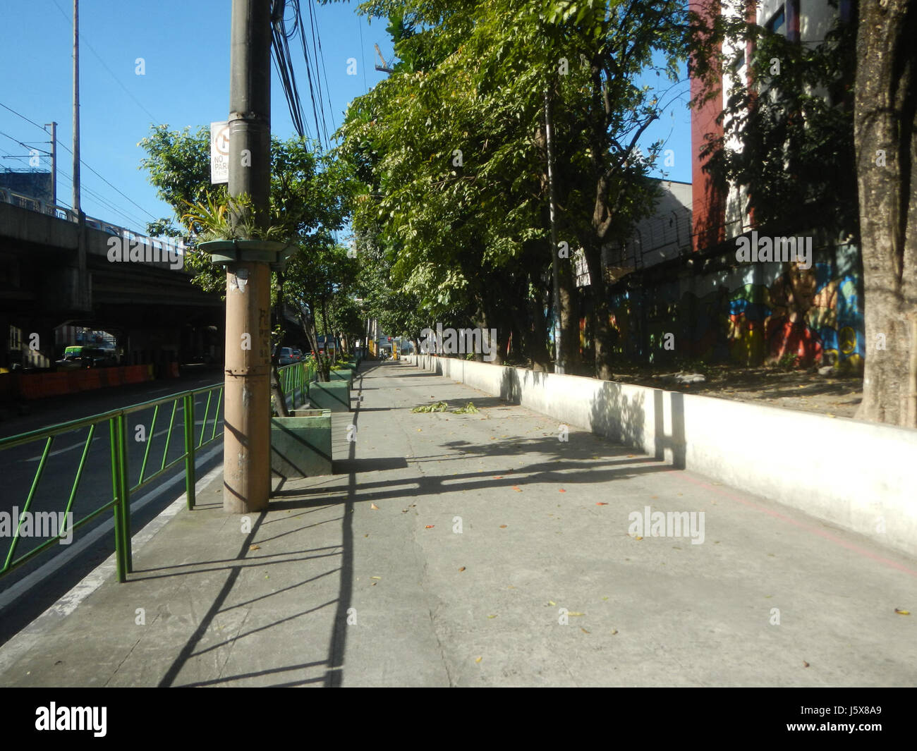 This refers to a section of Bonny S. Serrano Avenue near the Santolan ...