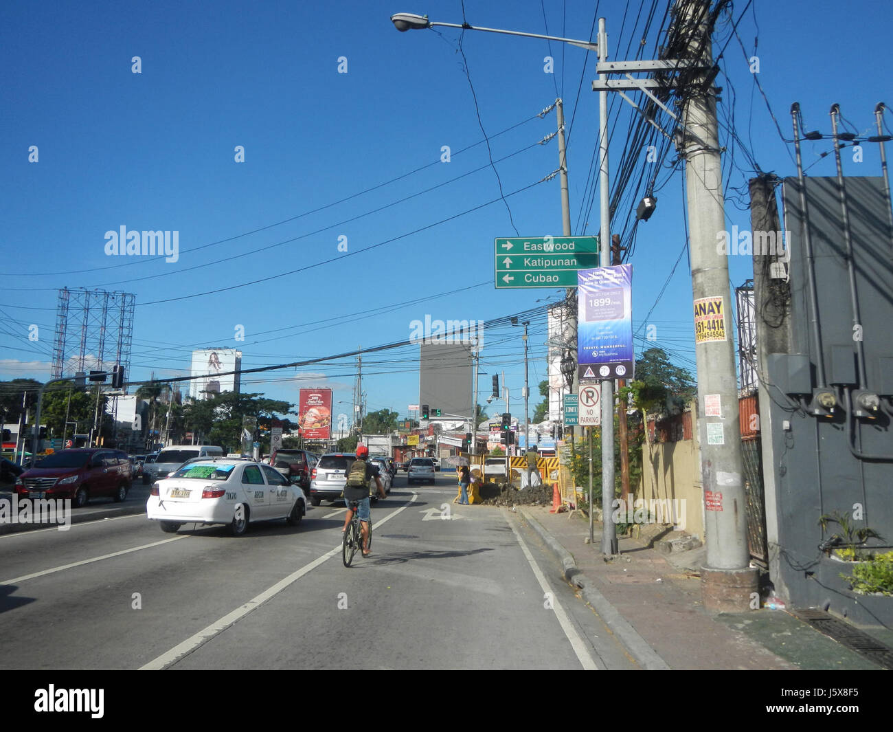 A view of Barangay Bayanihan in Quezon City, Philippines, focusing on ...