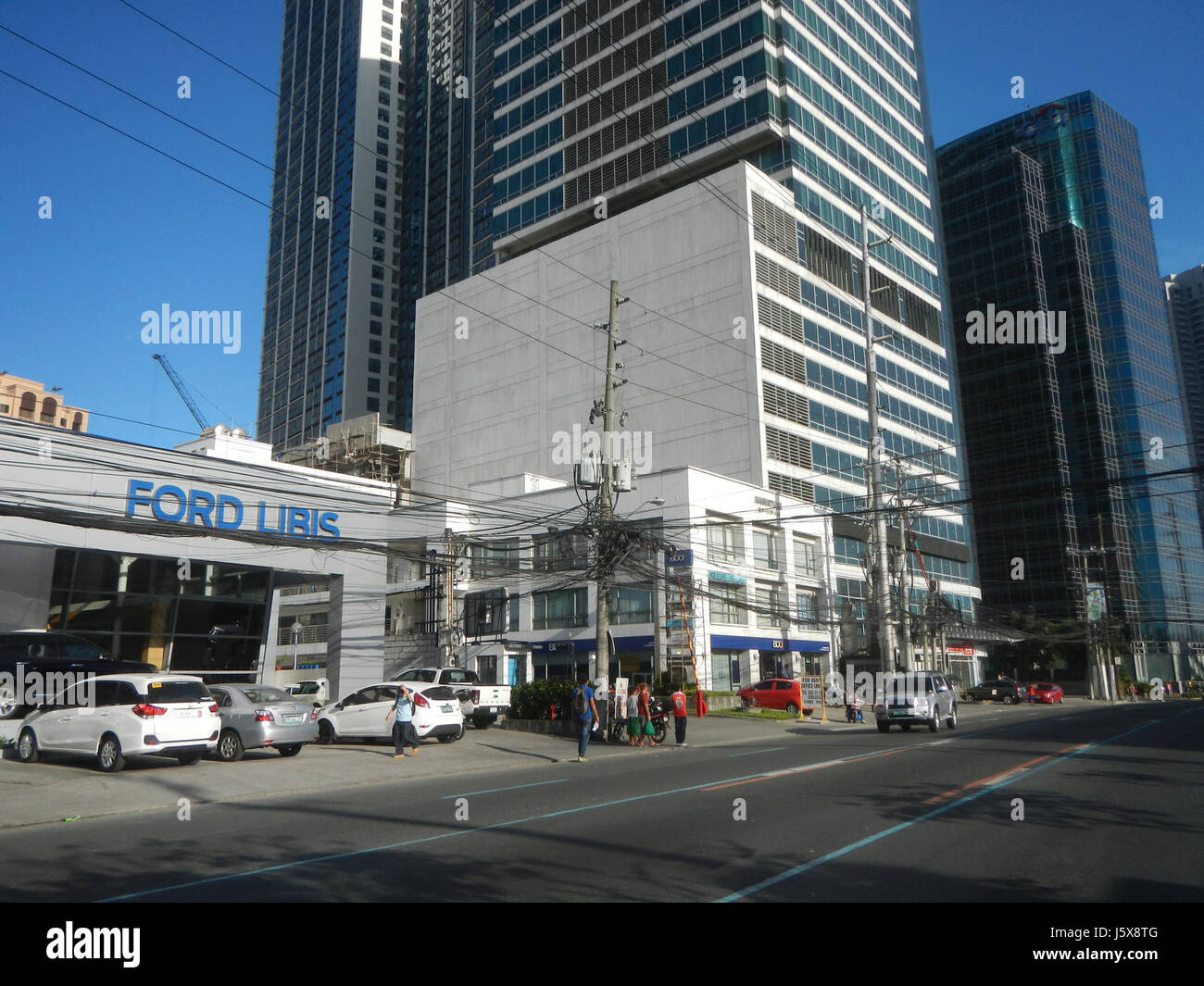 This image shows buildings in the Bagumbayan Libis area of Eastwood ...