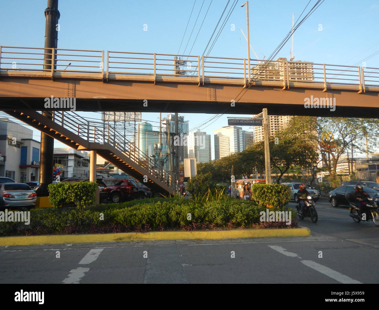 This image captures buildings located along Greenmeadows Avenue in ...