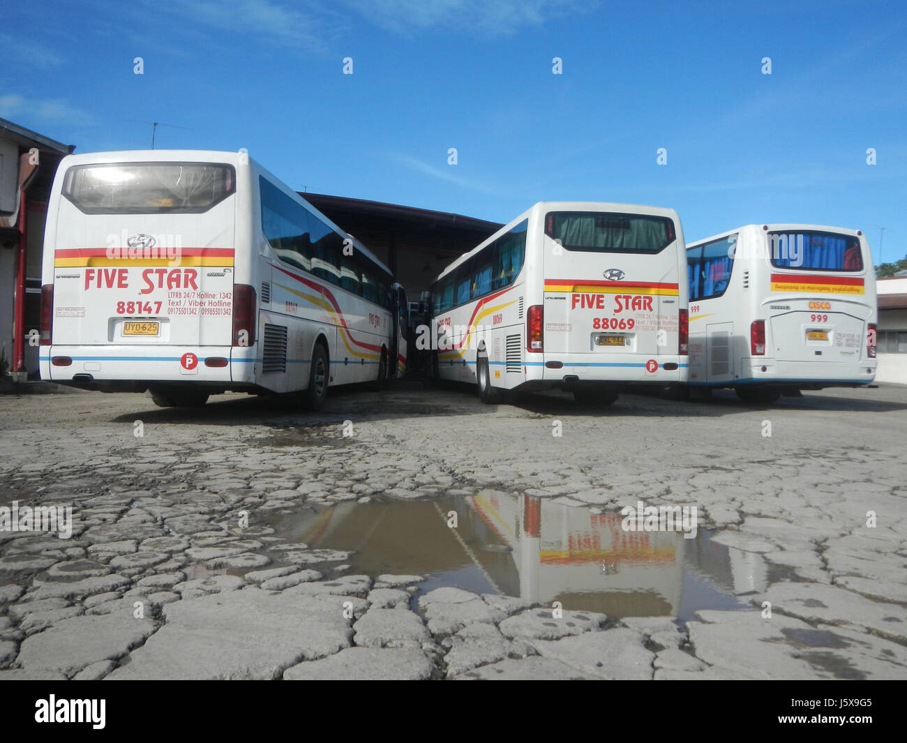 This title highlights a bus stop in San Miguel, Bulacan, where buses ...