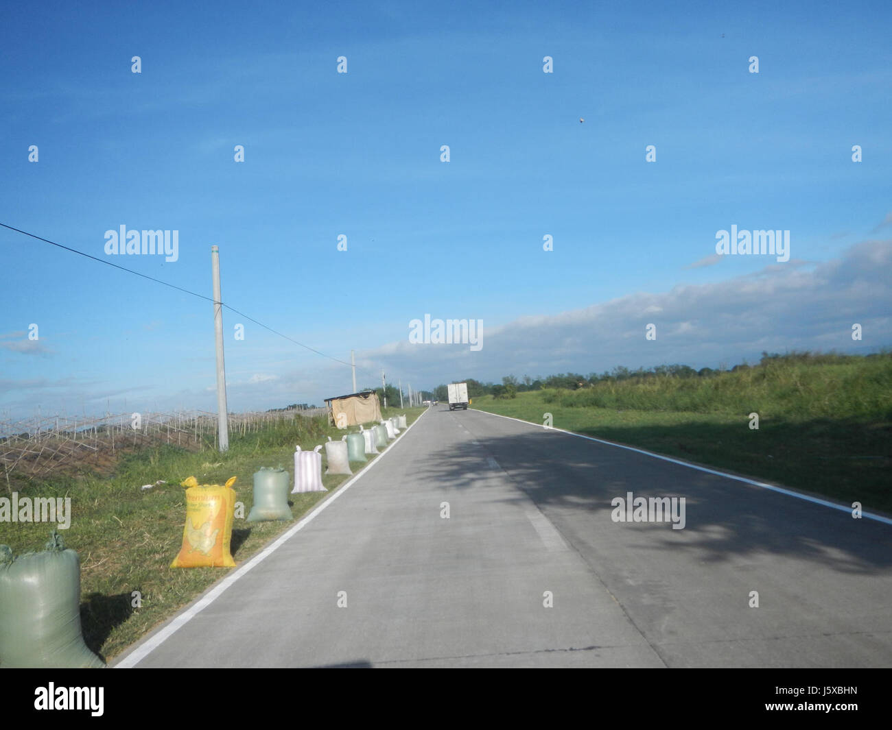The image captures the paddy fields and rural landscape in the ...