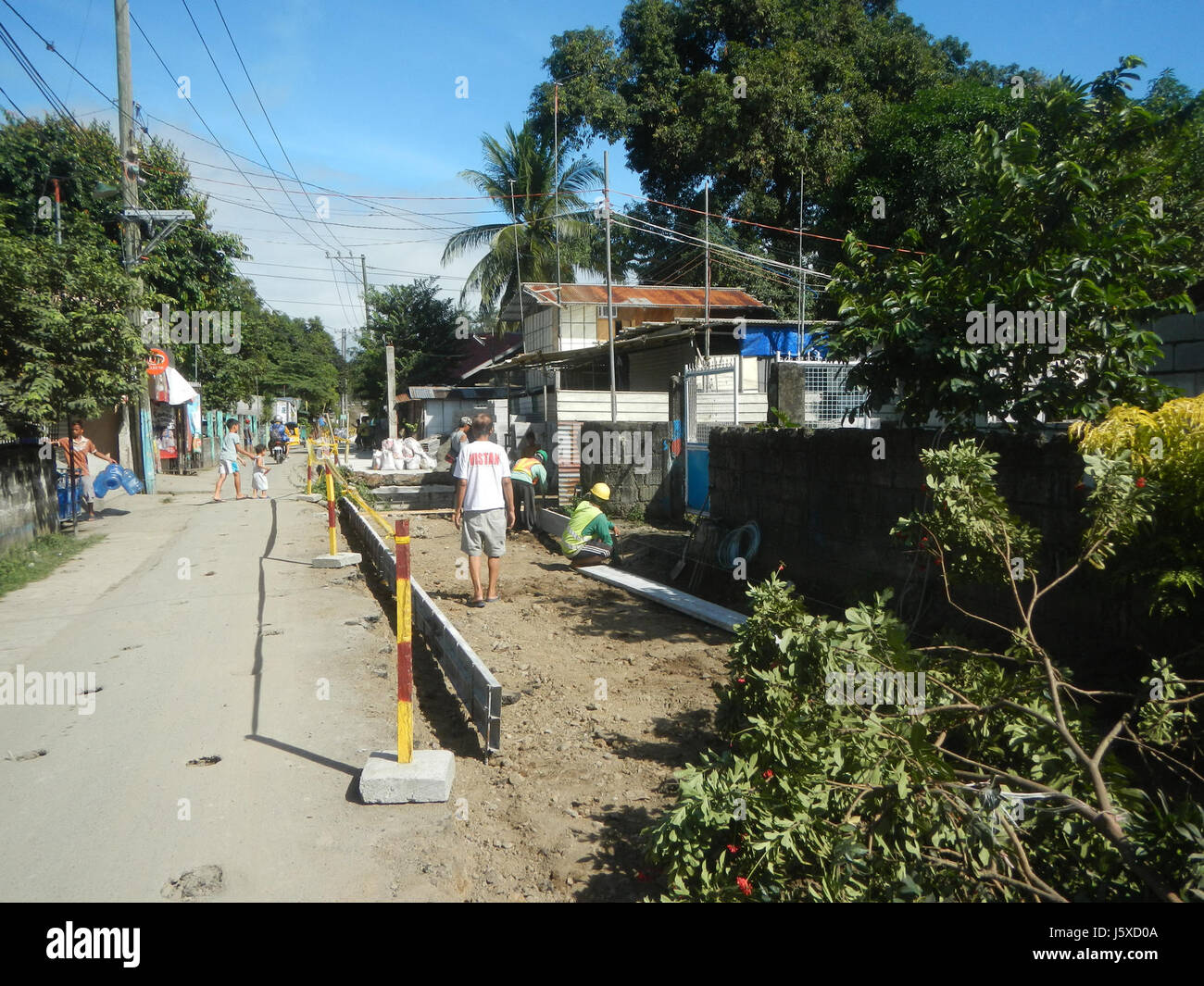 The Riprap construction along the Pulilan Riverbanks in the Bulacan ...