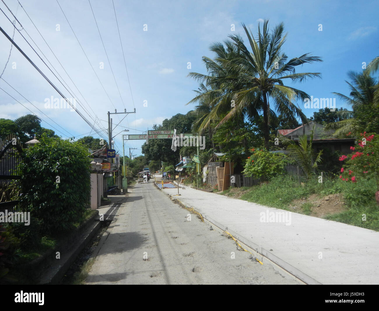 This image depicts a construction site at Sitio Palanas in Bagong ...