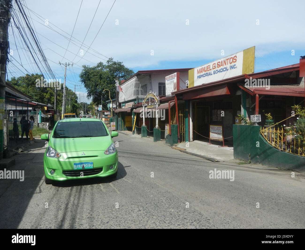 Map highlighting Road 15 in the Poblacion San Roque and Bagong Barrio ...