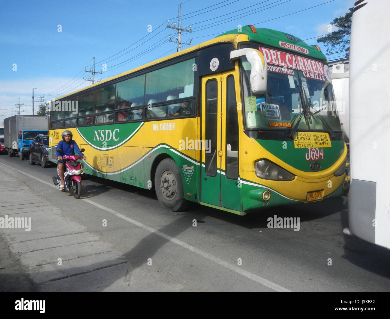 This image captures the Santa Maria Bypass Road, located in Bulacan ...