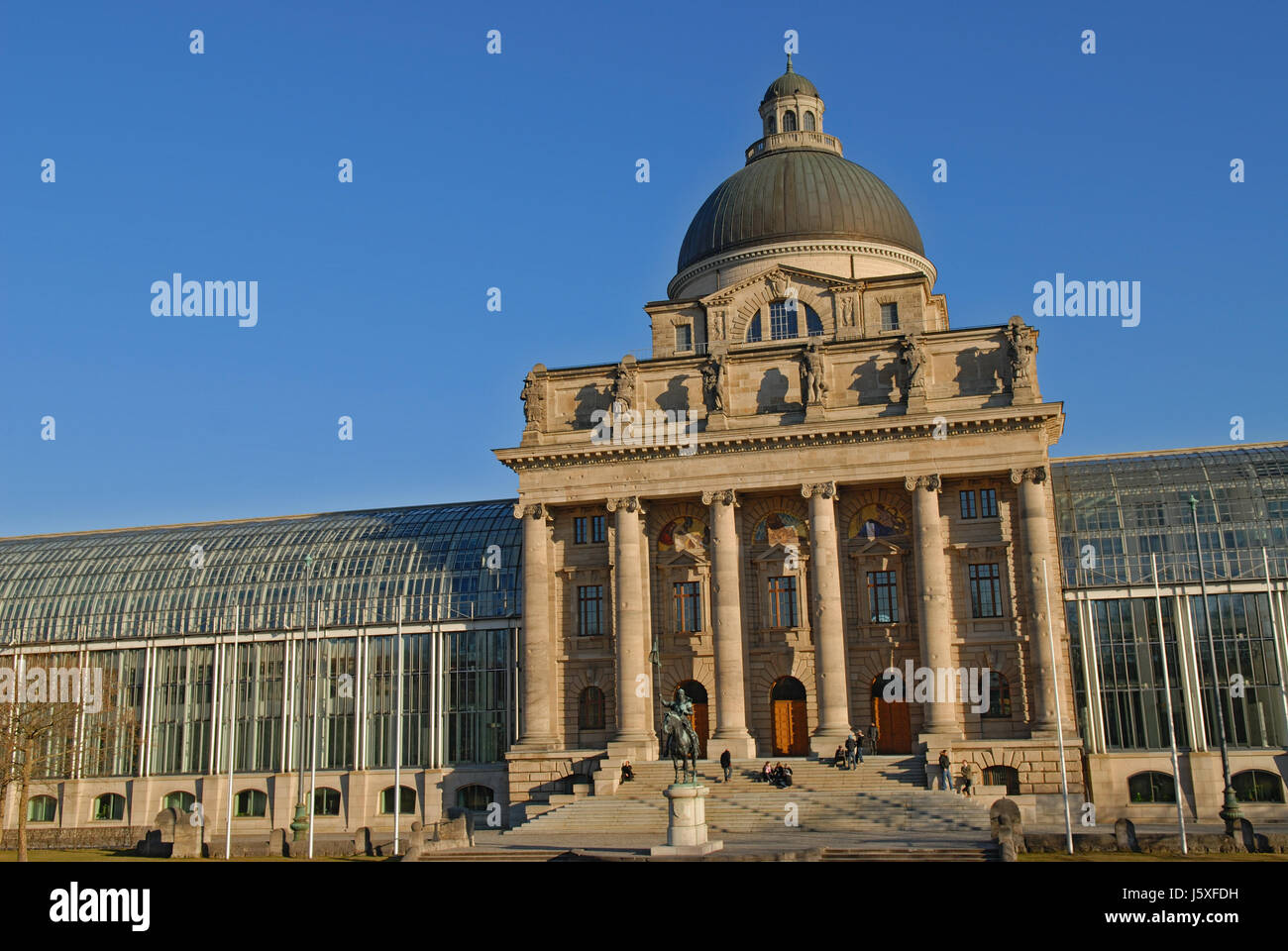 dome bavaria munich politics blue story tree park winter modern ...