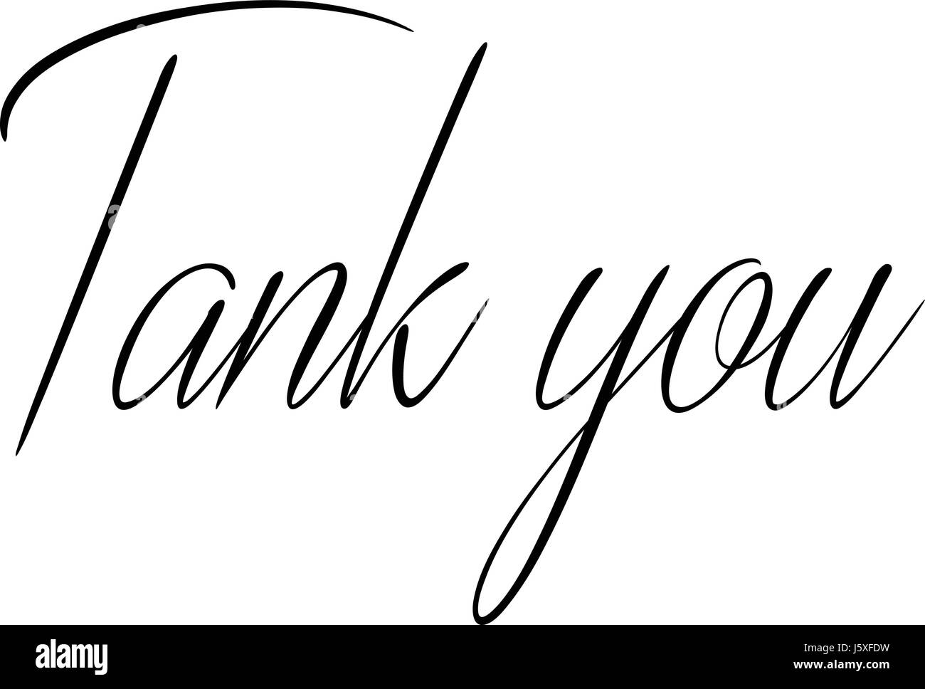 Tank you text sign illustration on White background Stock Vector Image ...