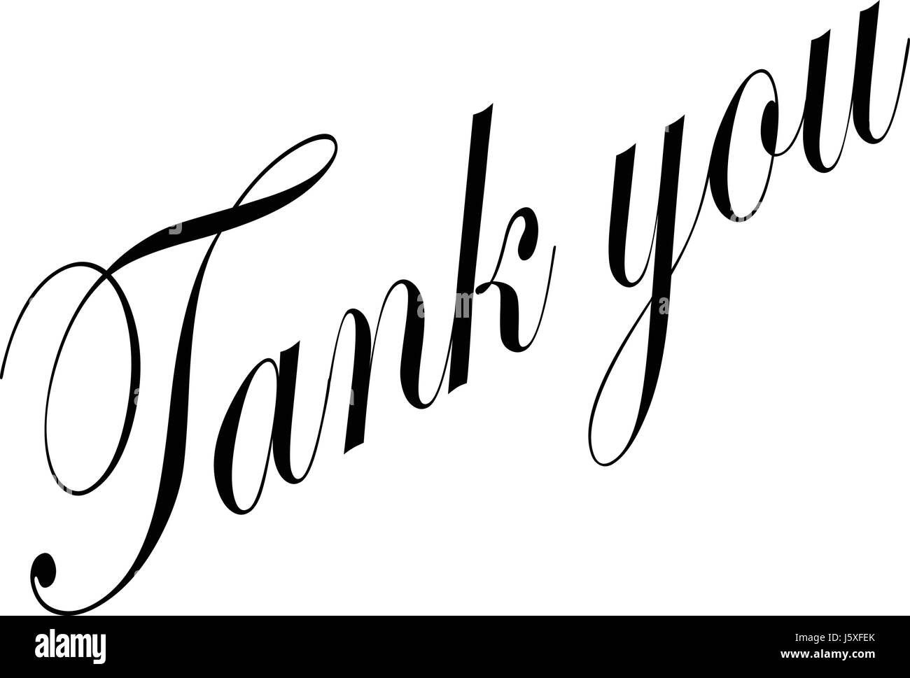 Tank you text sign illustration on White background Stock Vector Image ...