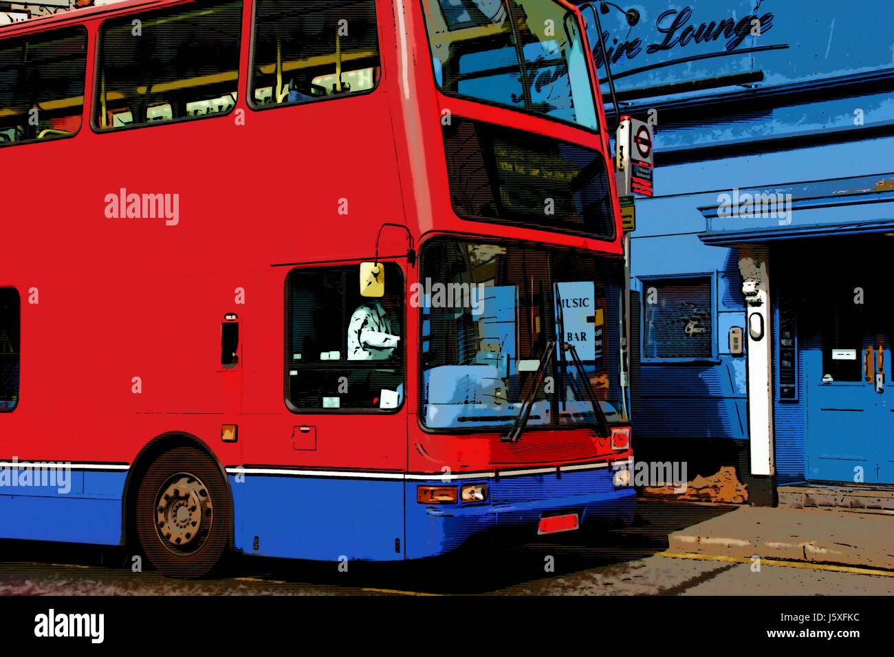 bus in london Stock Photo - Alamy