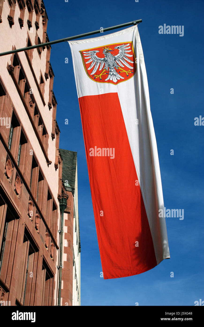 town hall flag frankfort roman emblem city town town hall hesse flag ...