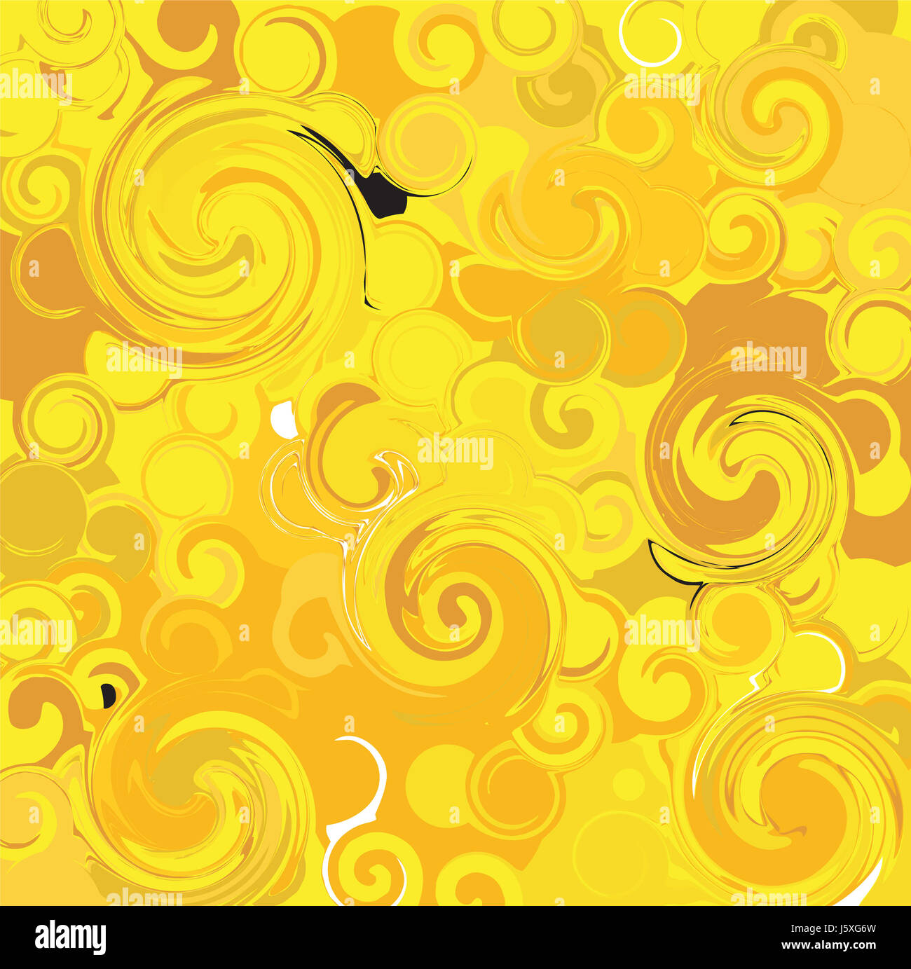 decoration curve curl backdrop background yellow graphic modern ...