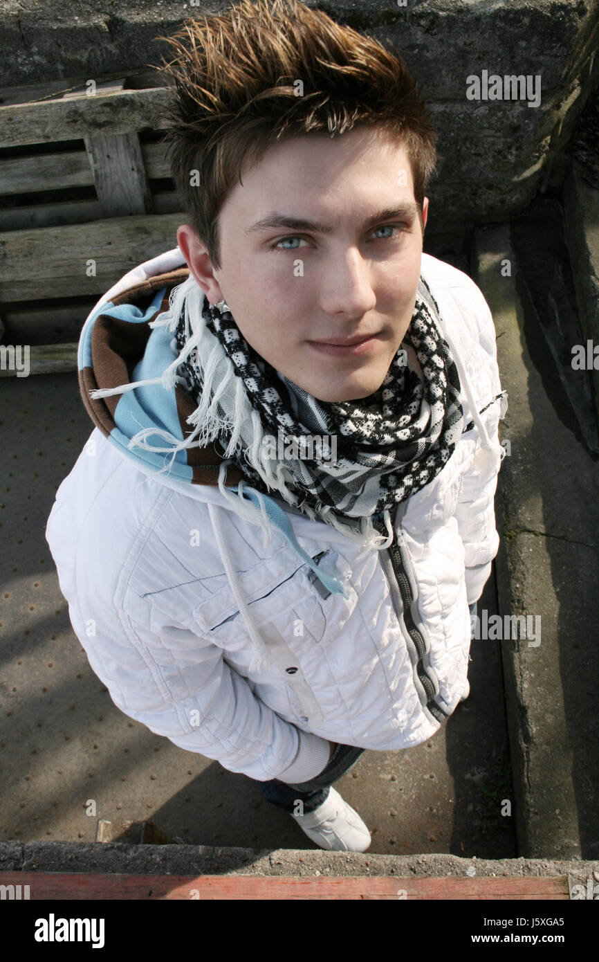 male masculine person outdoor topview complete body boy lad male ...