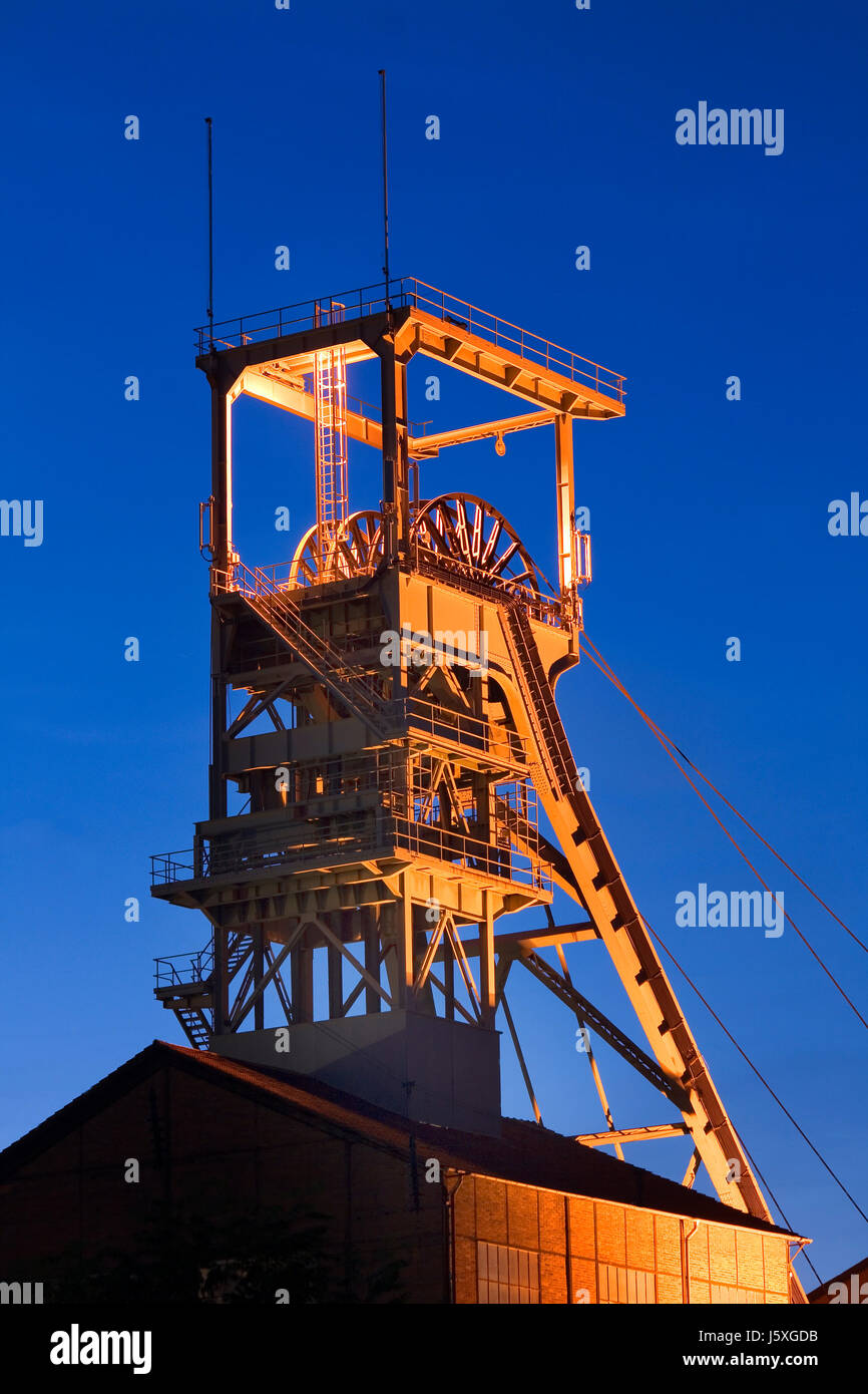 mining night nighttime darkness illuminated coal mining frdergerst ...