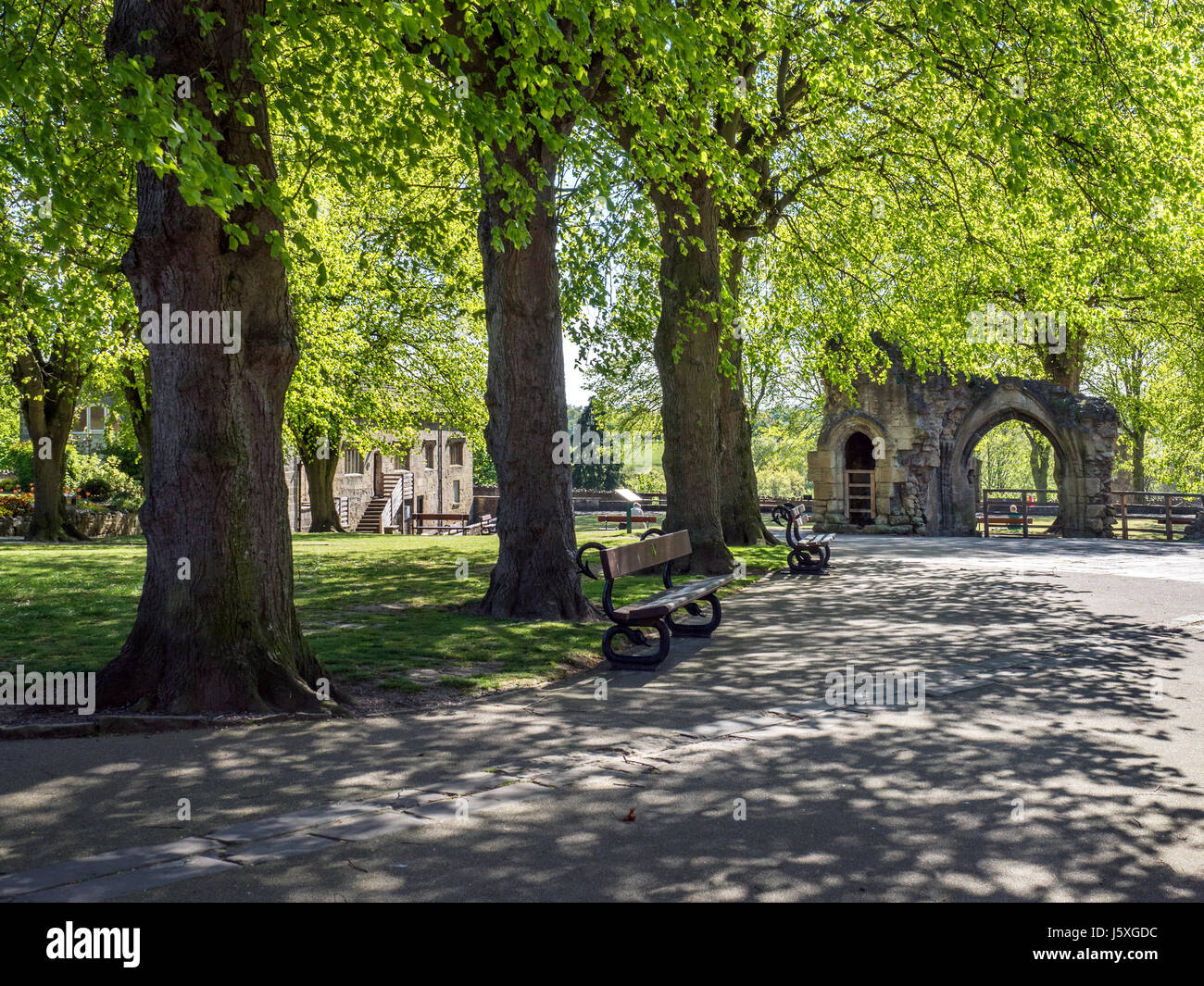 Knaresborough Castle in Spring Knaresborough North Yorkshire England ...