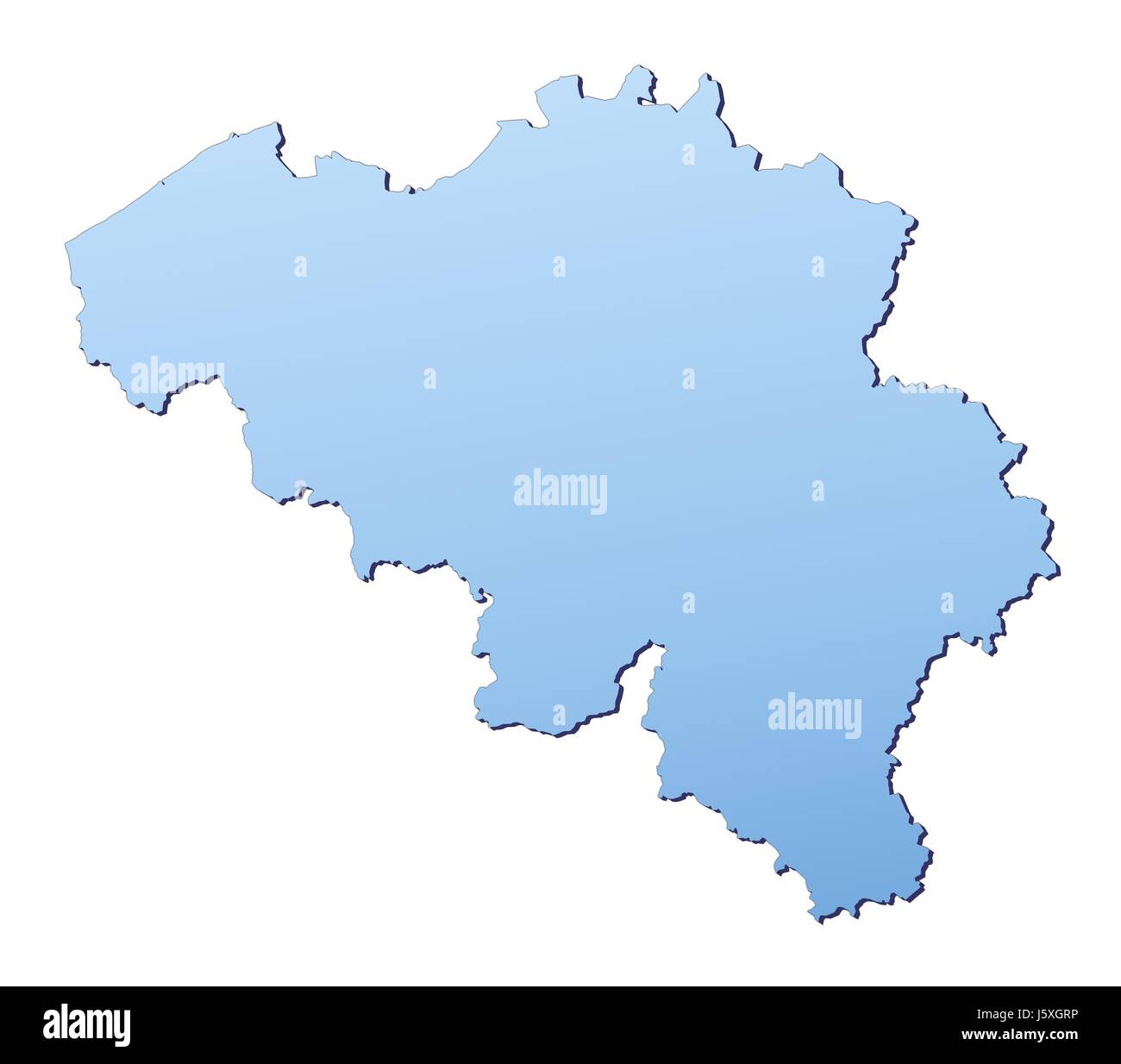 blue isolated belgium outline gradient map atlas map of the world ...