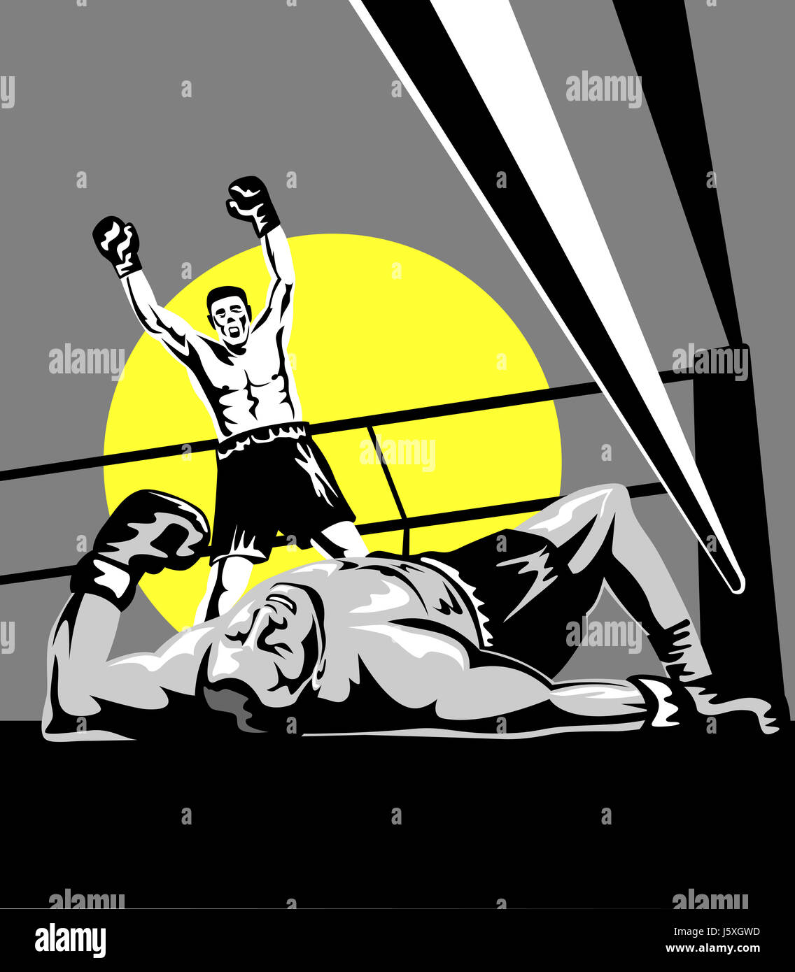 Celebration leaping jumping winner hi-res stock photography and images ...