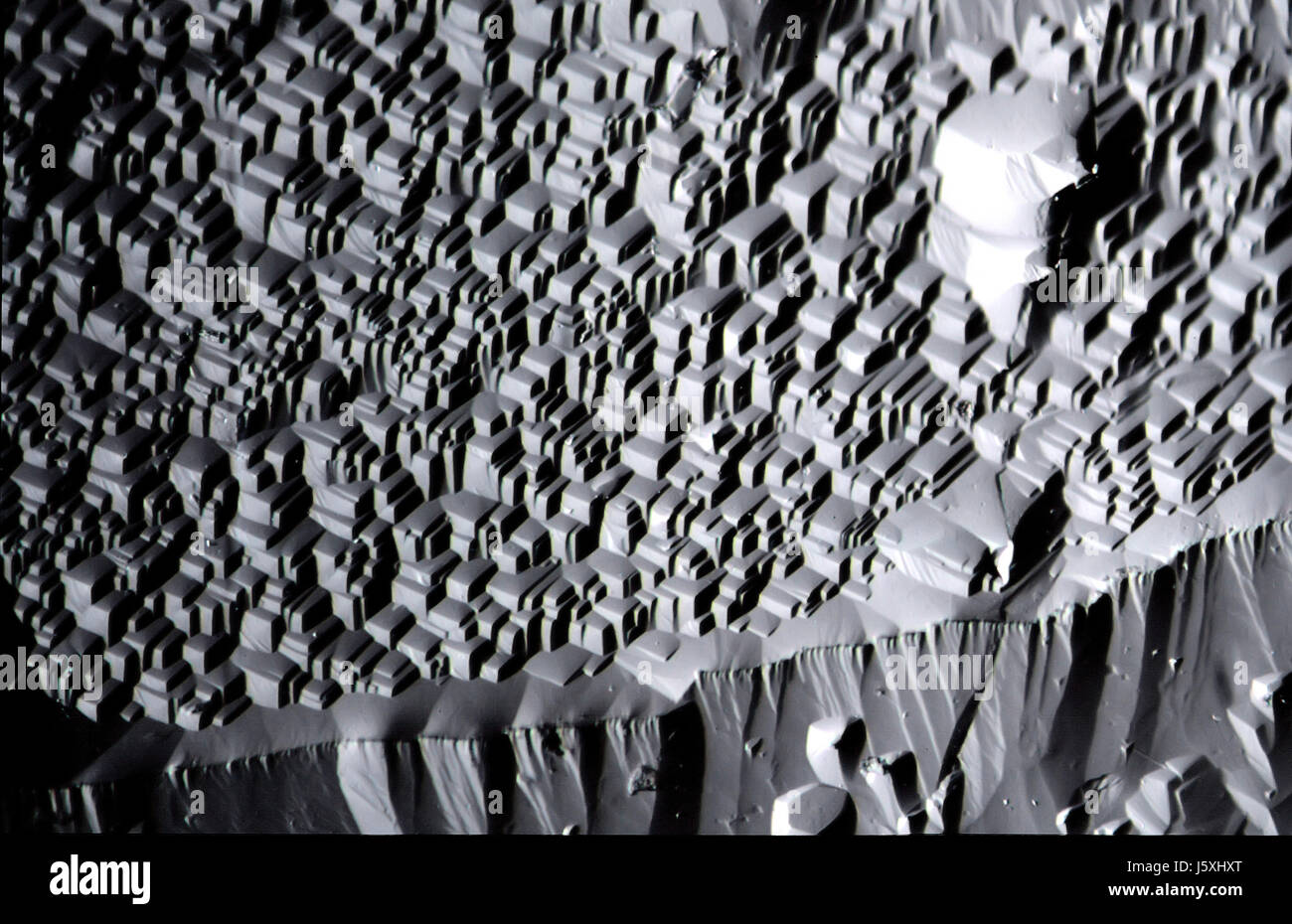 symmetry crystal relief copy microscope microscopic etch calcit kalzit ...