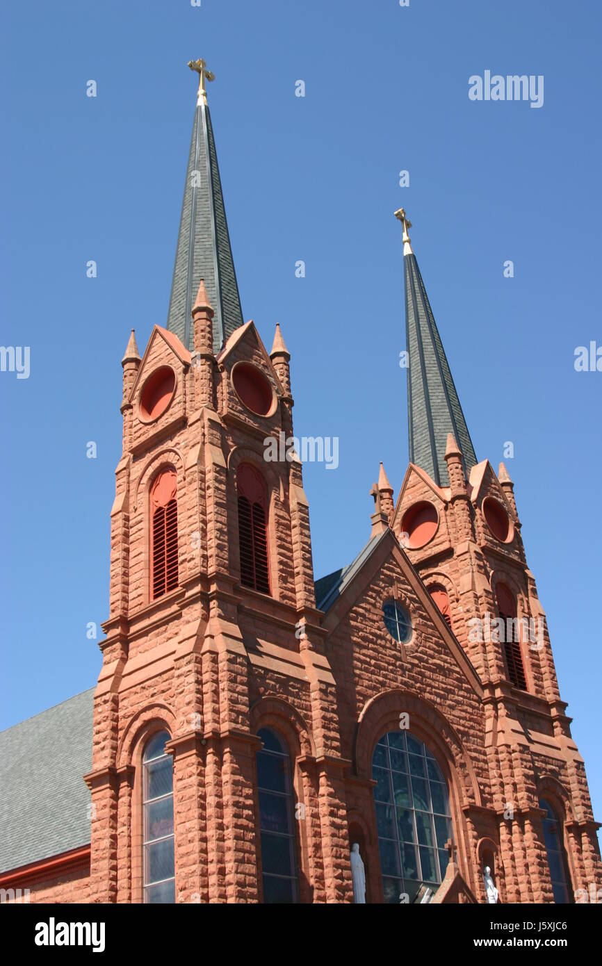 tower religion religious church cross towers steeple building blue ...