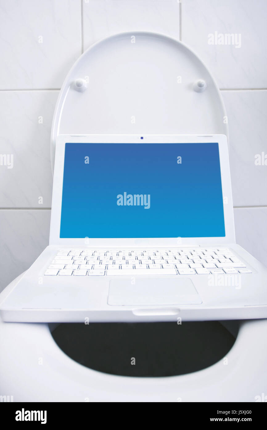 laptop notebook computers computer bathroom toilet laptop notebook ...