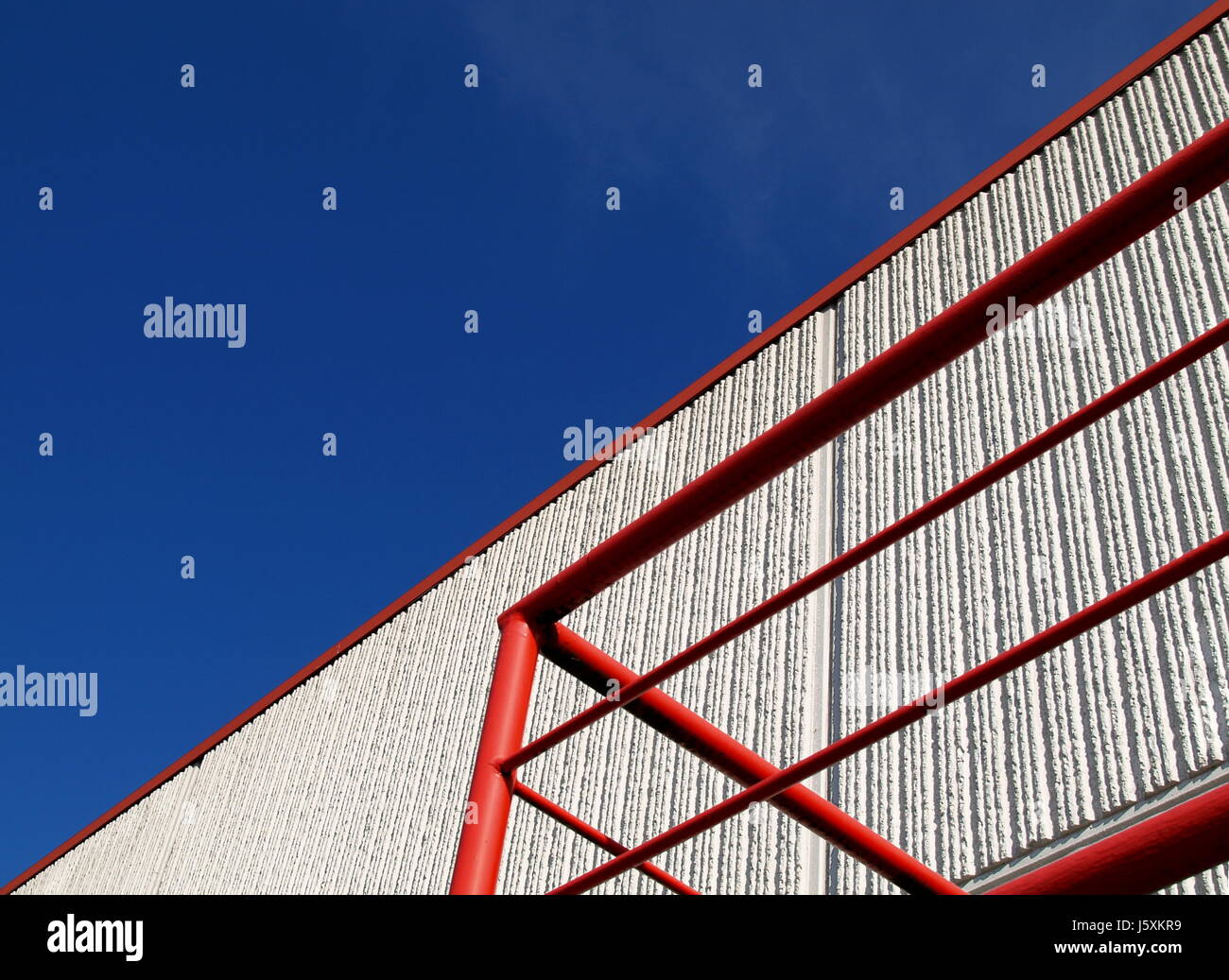 blue,metal,facade,metal construction,area of freedom,red,outside Stock ...