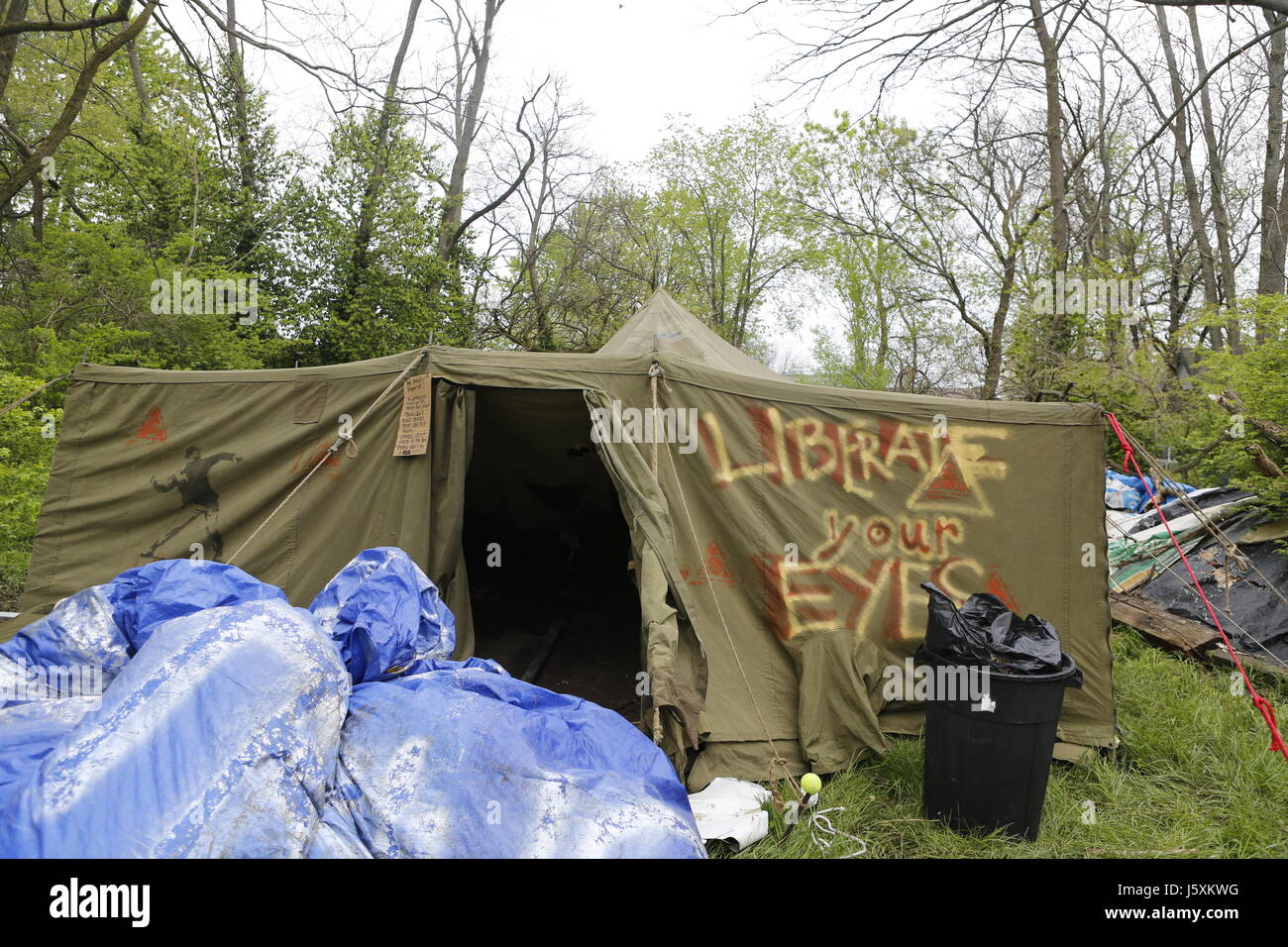 Activists march and protest for the rights of people experiencing ...
