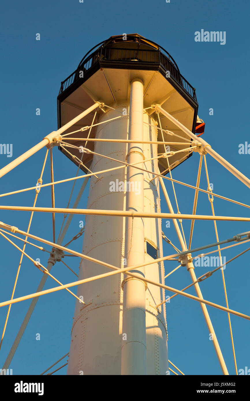 The Whitefish Point Lighthouse on Lake Superior in Michigan's Upper ...