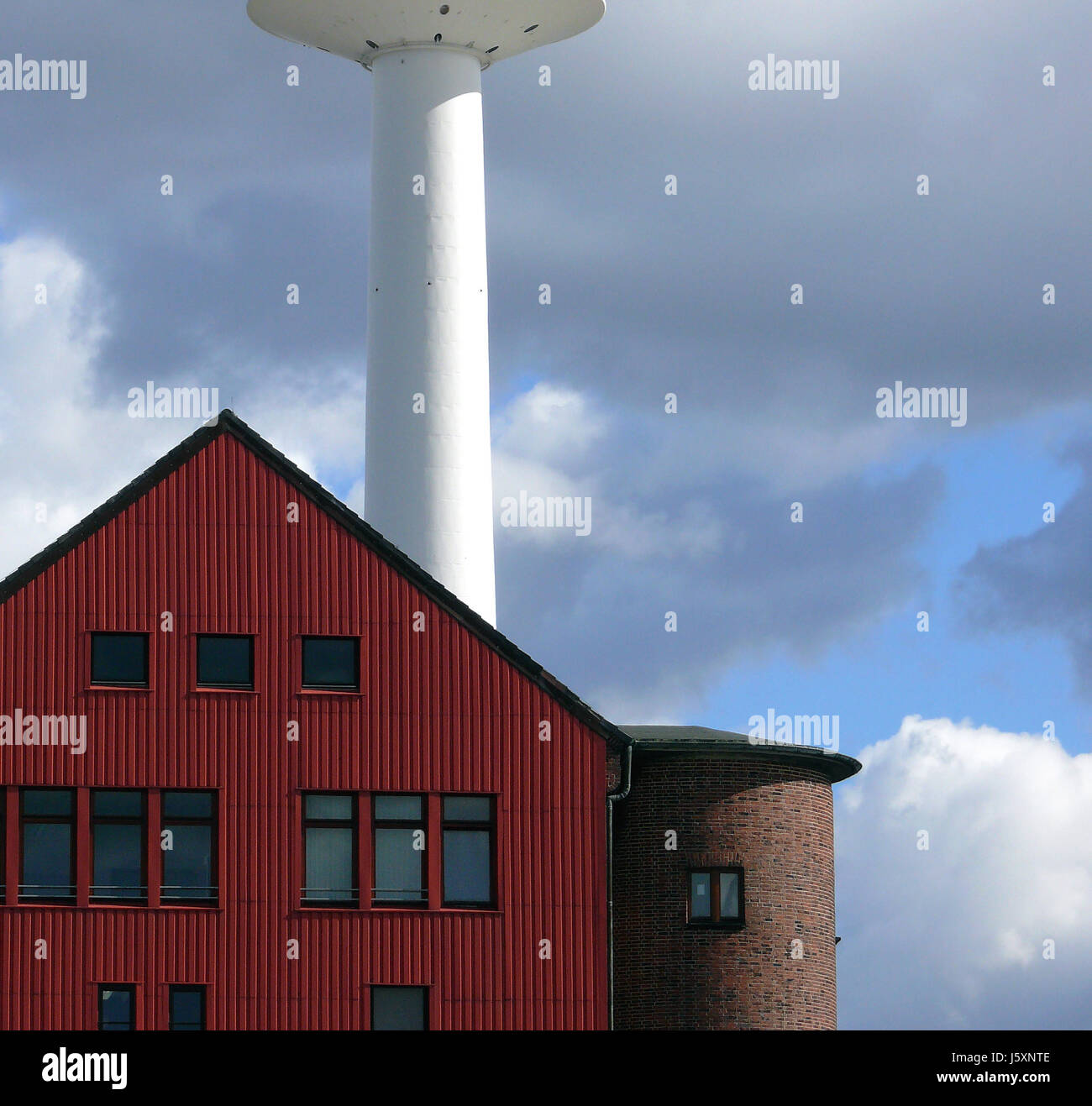 tower facade storefronts clouds tower detail window porthole dormer ...
