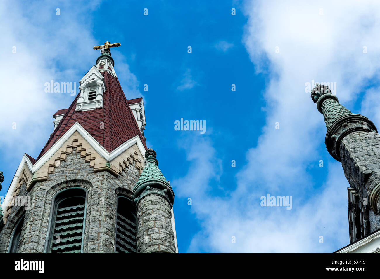Religious building architecture - church art. Center city Philadelphia ...