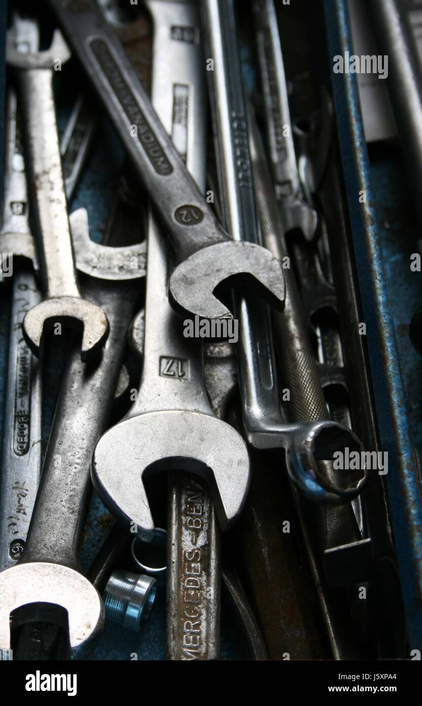 ring tool engineering metal fork toolbox key silver iron hard open-end ...