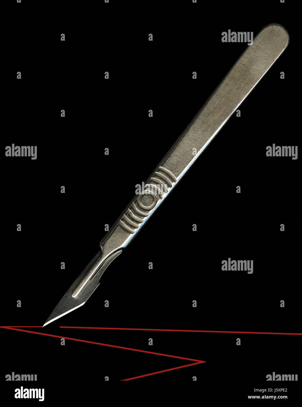 metal precision operation surgery scalpel measure instrument method ...