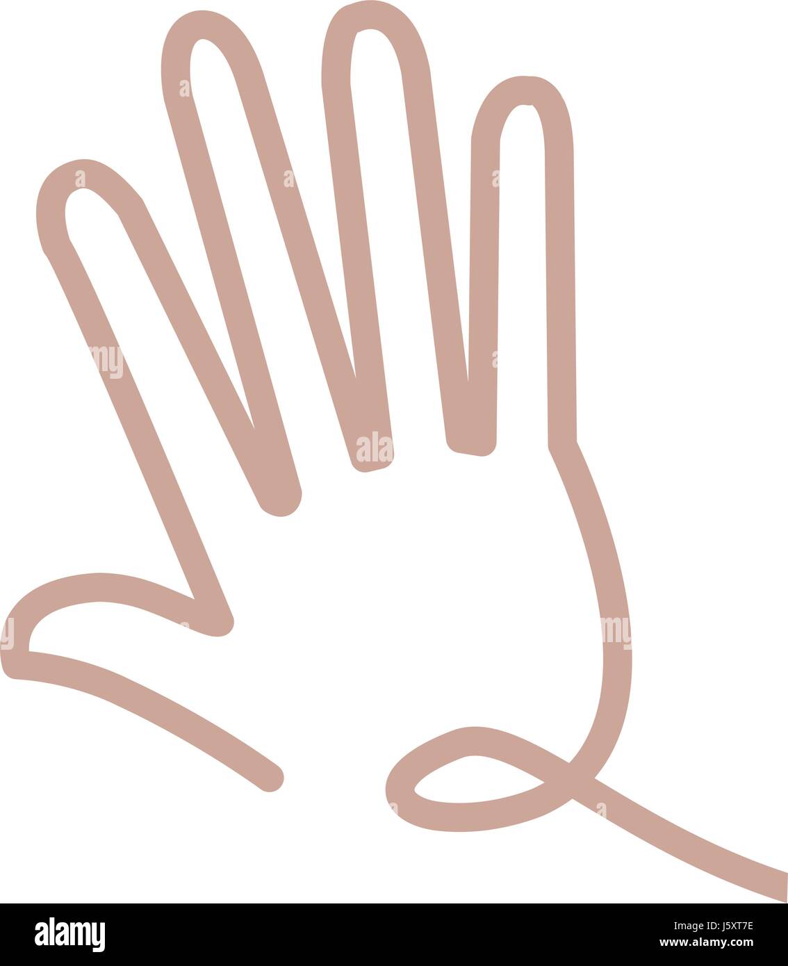 Lined palm Stock Vector Images - Alamy