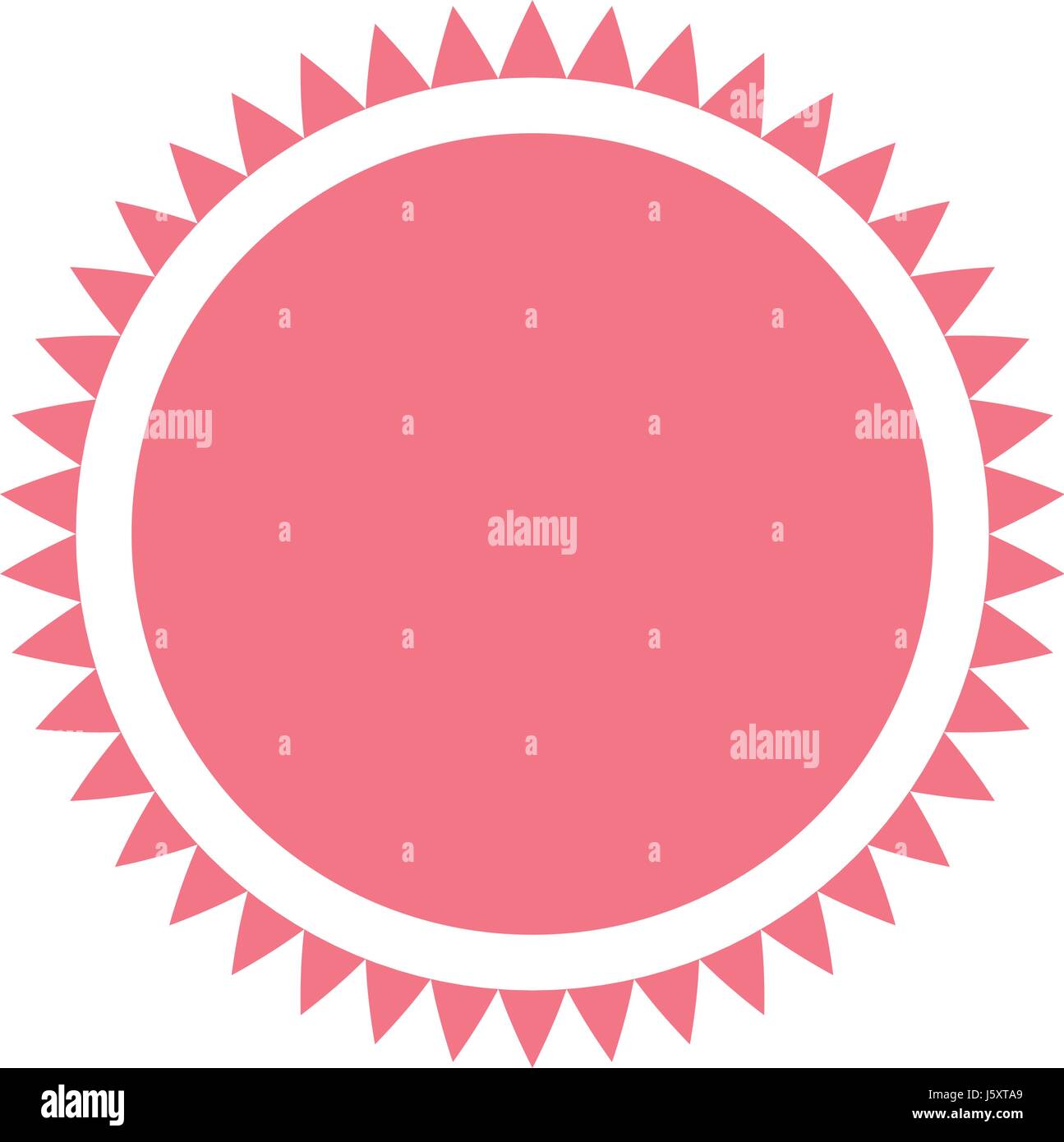 pink label emblem decoration frame circular Stock Vector Image & Art ...